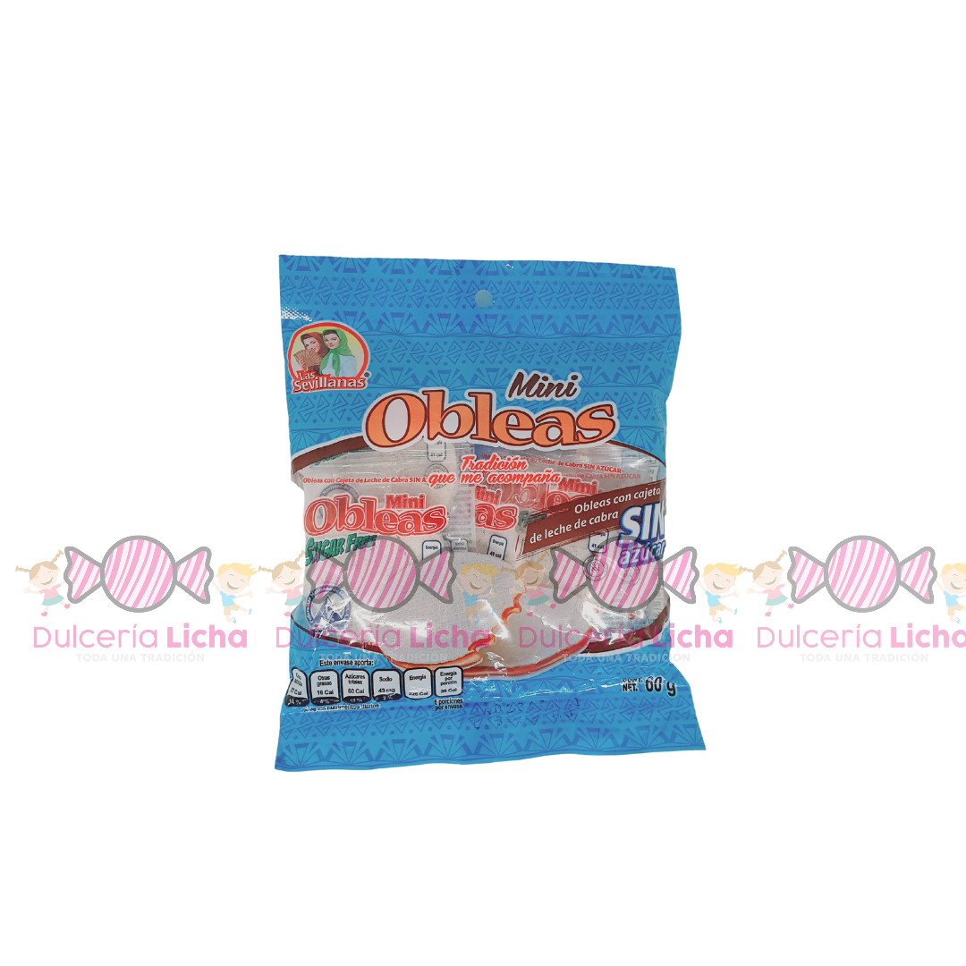 LAS SEVILLANAS MINI OBLEAS SIN AZUCAR 6PZ - Dulcería Licha