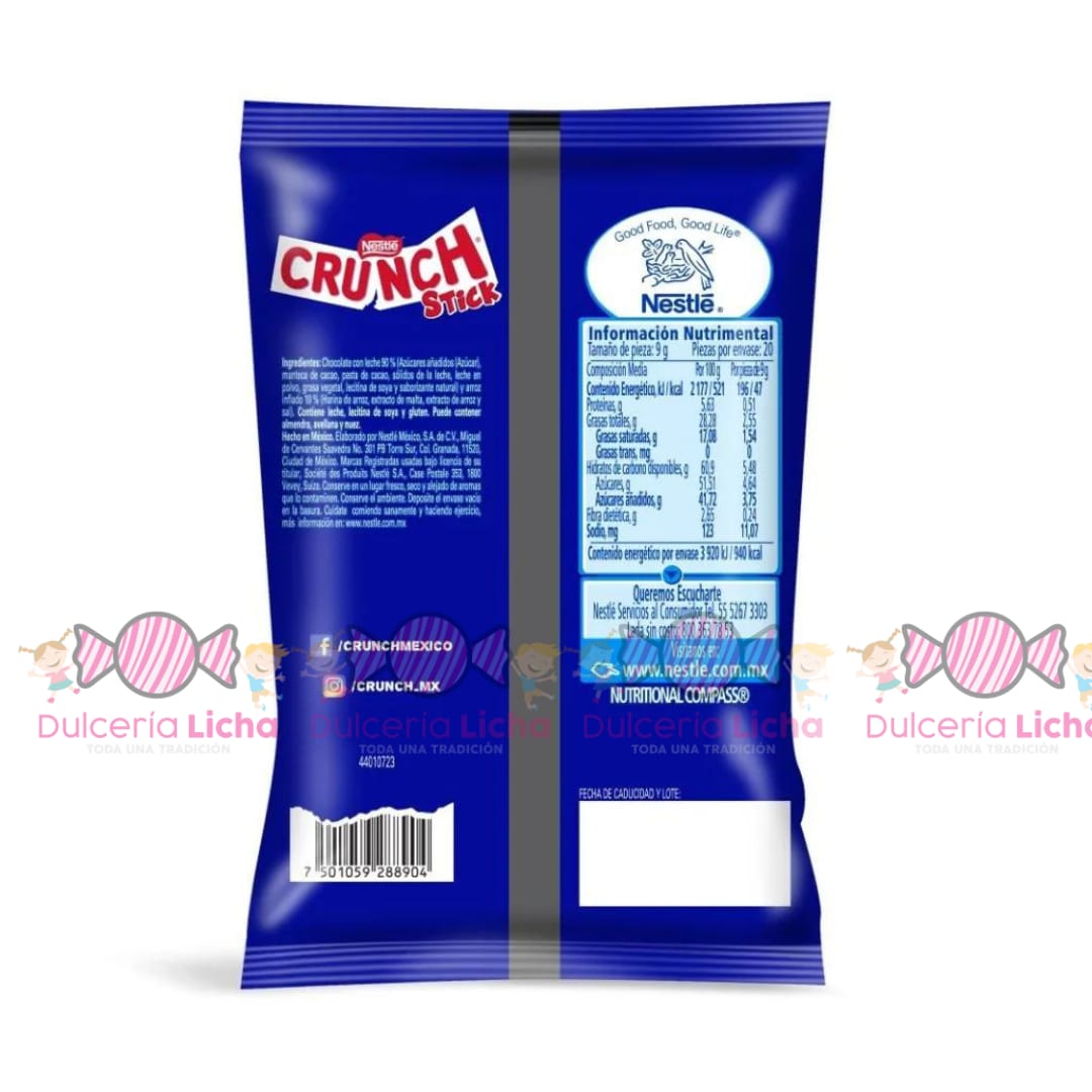 NESTLE CRUNCH STICK 20PZ - Dulcería Licha