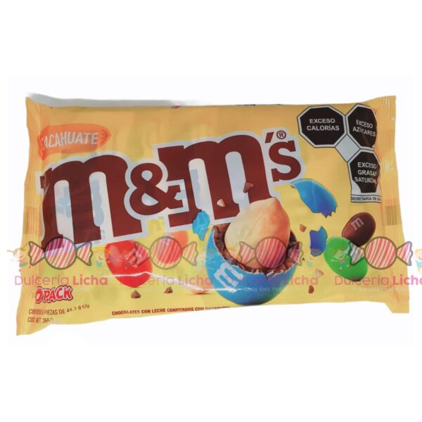MARS M&M´S CACAHUATE 6PZ - Dulcería Licha