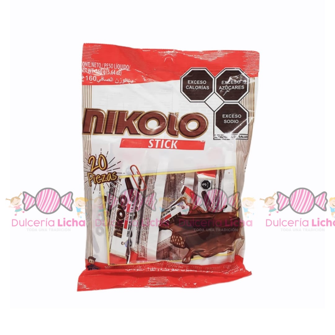 ARCOR NIKOLO STICK 20PZ - Dulcería Licha